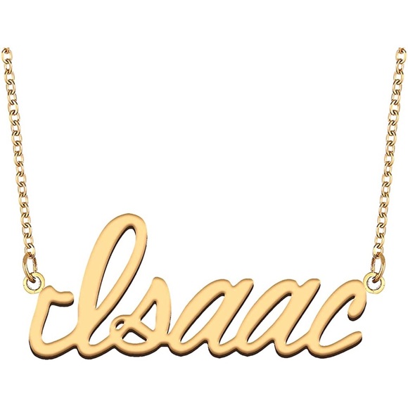 Accessories | Name Tag Isaac Gold Necklace Relationship Memory Jewelry ...
